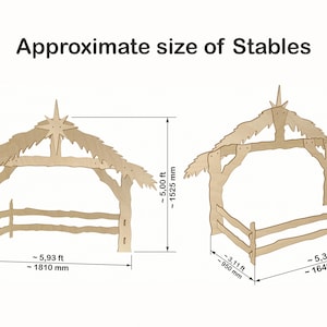 5ft Nativity Scene Templates When Made/ Outdoor Christmas Nativity ...