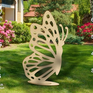 3ft to 6ft Butterfly Template, Silhouette Trace and Cut Stencil ...