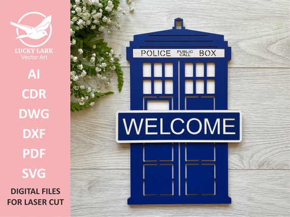 Signe De Tardis Pdf Cross Stitch Pattern Doctor Who Tardis Police Box