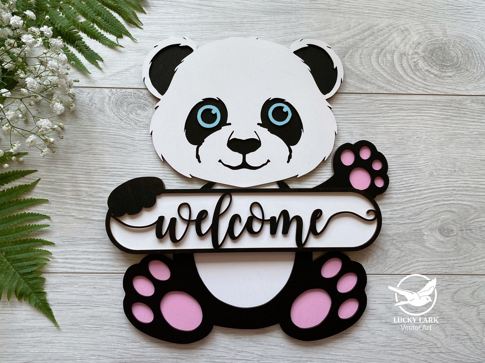 Panda SVG Multi-layer Assemble and Non Assemble Laser Cut - Etsy