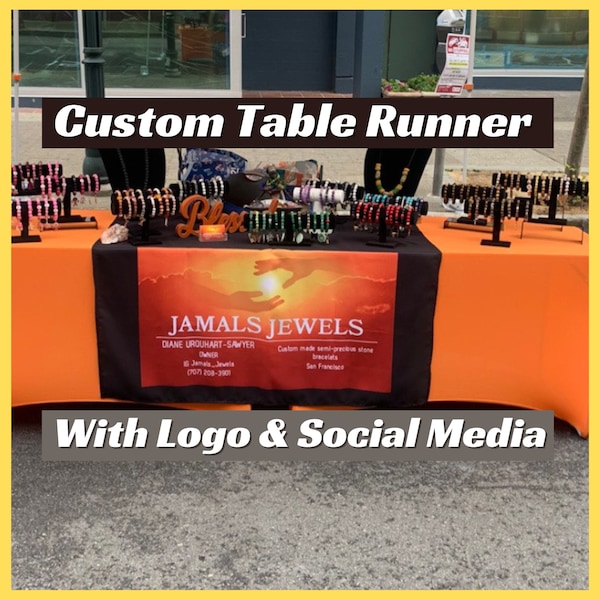 Table Banner With Logo - Etsy