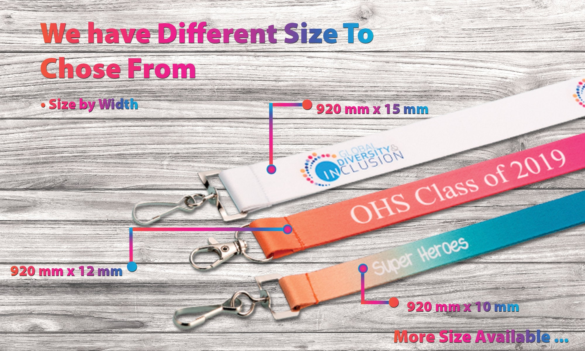 Custom Lanyard With Any Text and Logo Printed, Custom Lanyards Design ...
