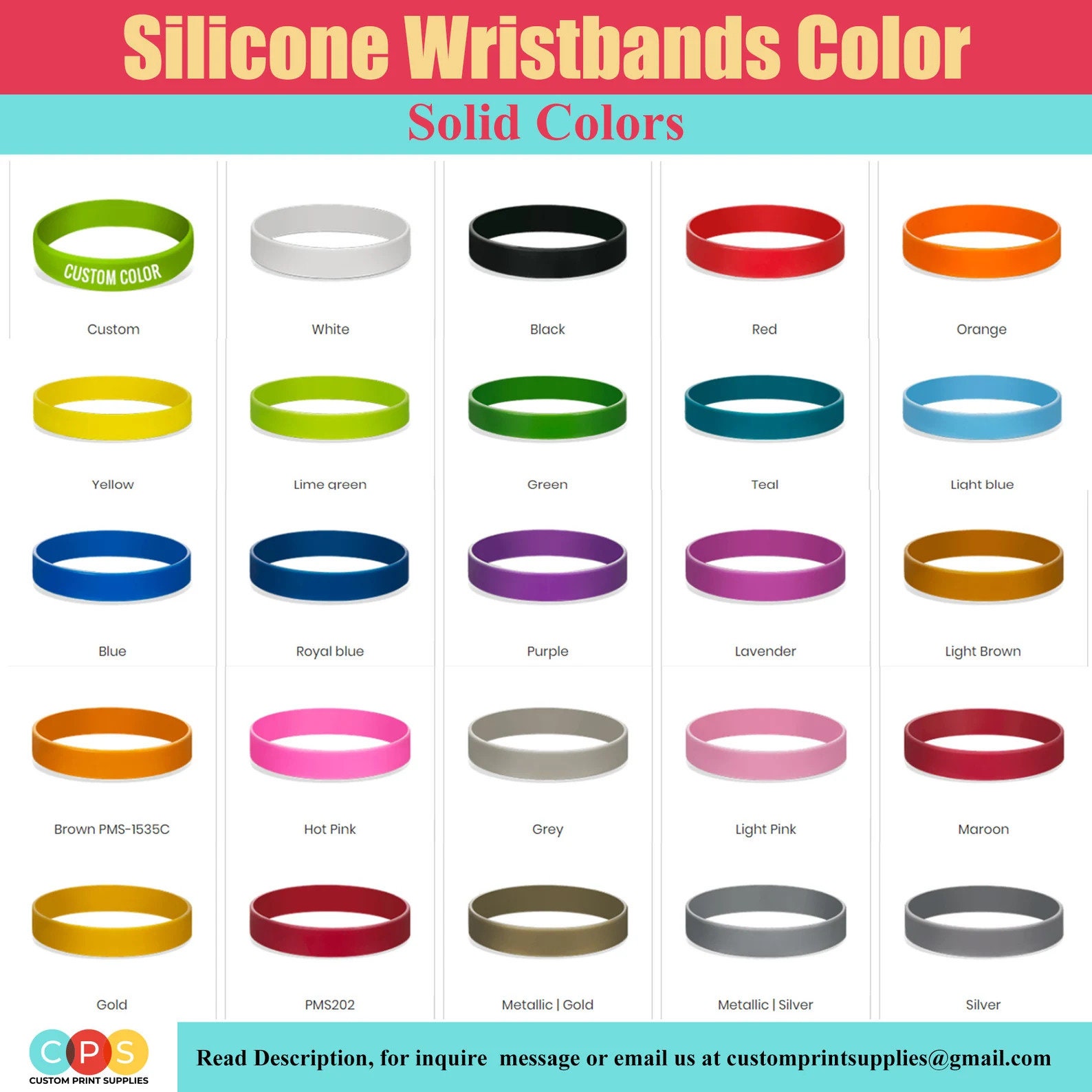 Custom Embossed Silicone Wristbands: Personalized Message, Logo - Etsy