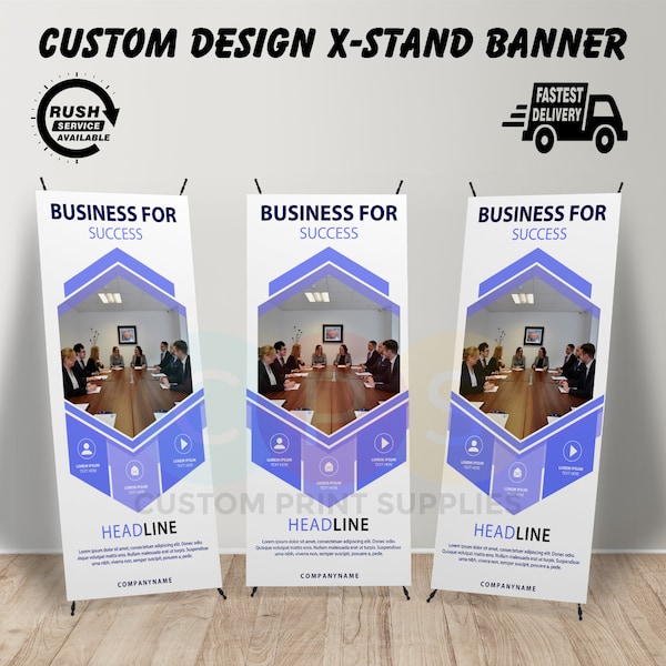 Custom Standing Banner - Etsy