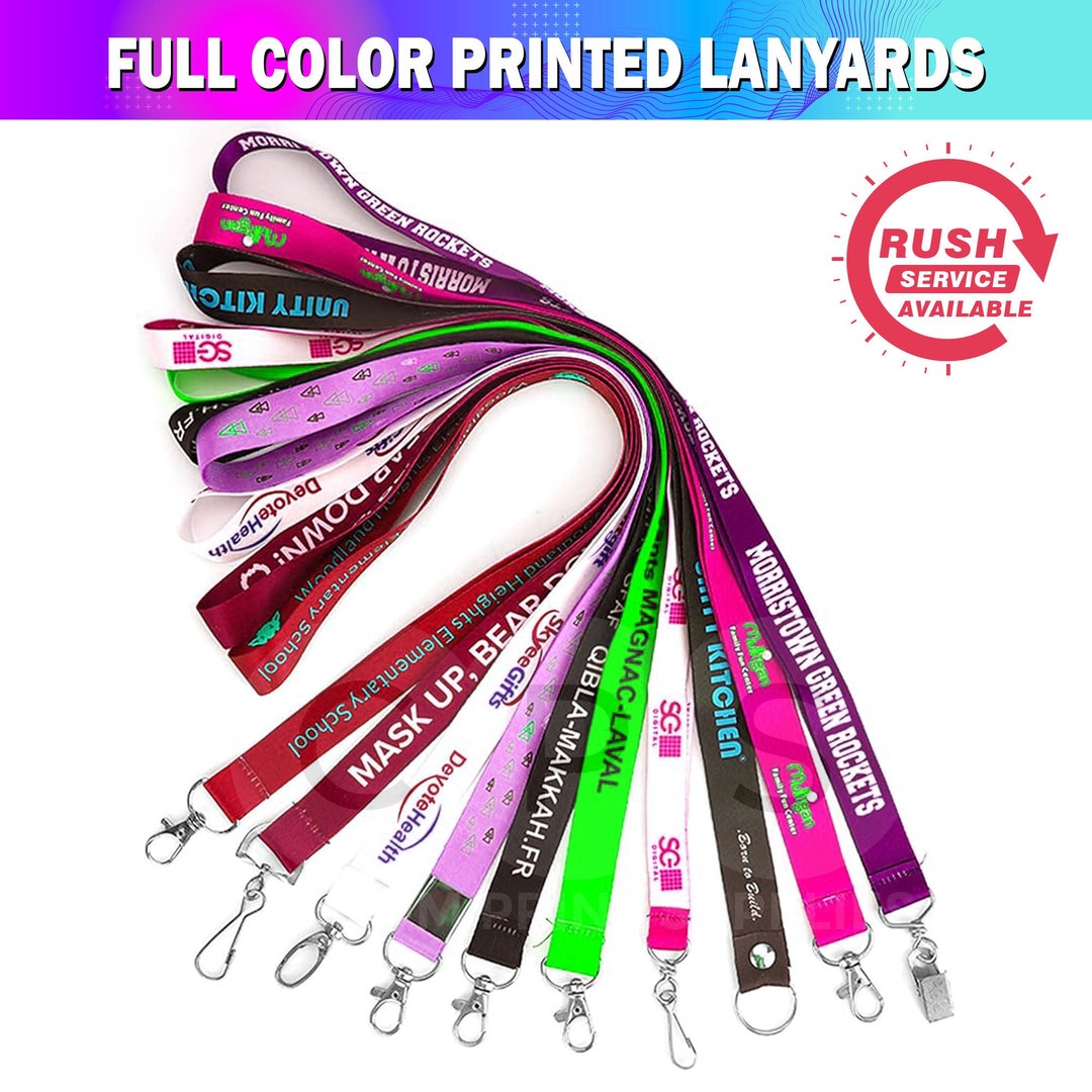 Custom Lanyard With Any Text and Logo Printed, Custom Lanyards Design Premium Quality ...