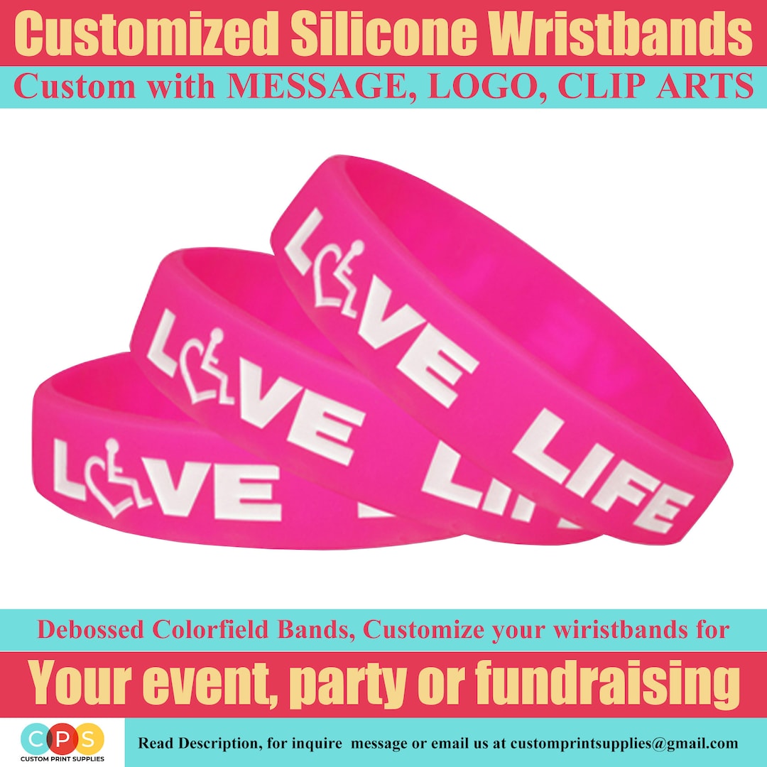 Awareness Silicone Bracelets for Men and Women, Fundraisers Motivation ...