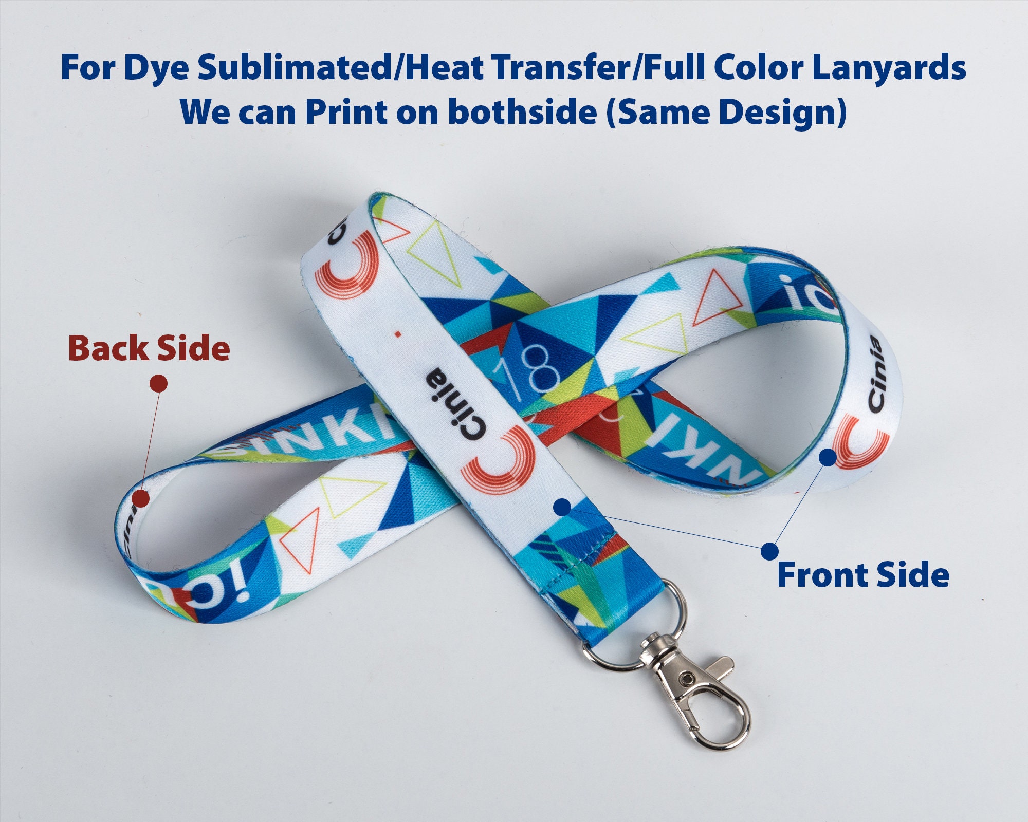 Custom Logo Lanyards With Safety Breakaway: Personalized ID Lanyard - Etsy