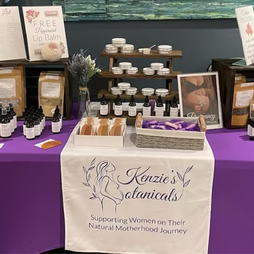 Custom Brand Logo Table Runner for Pop up Shop Display, Personalized ...