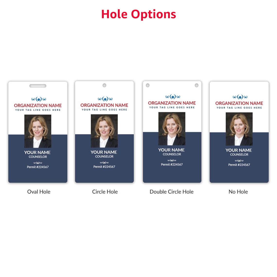 Custom ID Card, Design Your Own Id Badge, Office Badge, Employee Badge ...