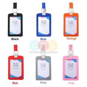 Custom Silicone Badge Holders With Logo, Logo Printed Name Badge ...