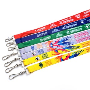 Custom Logo Lanyards With Safety Breakaway: Personalized ID Lanyard - Etsy