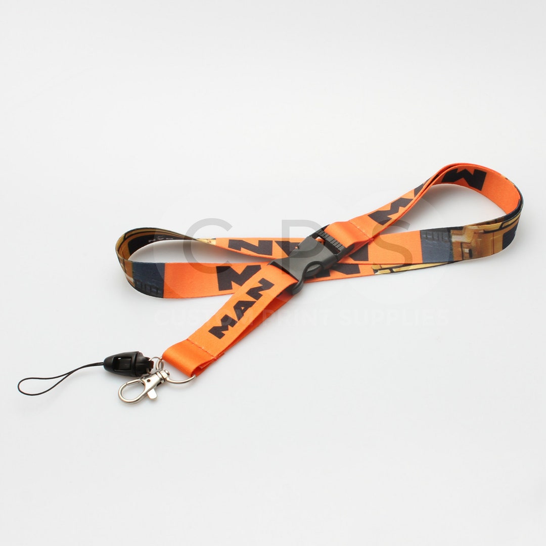 Custom Printed Lanyard: Full Color Polyester With Buckle - Etsy