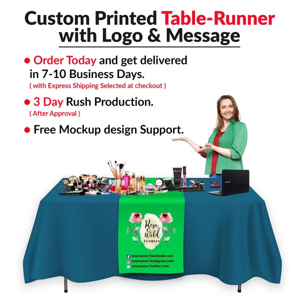 Logo Table Runner - Etsy