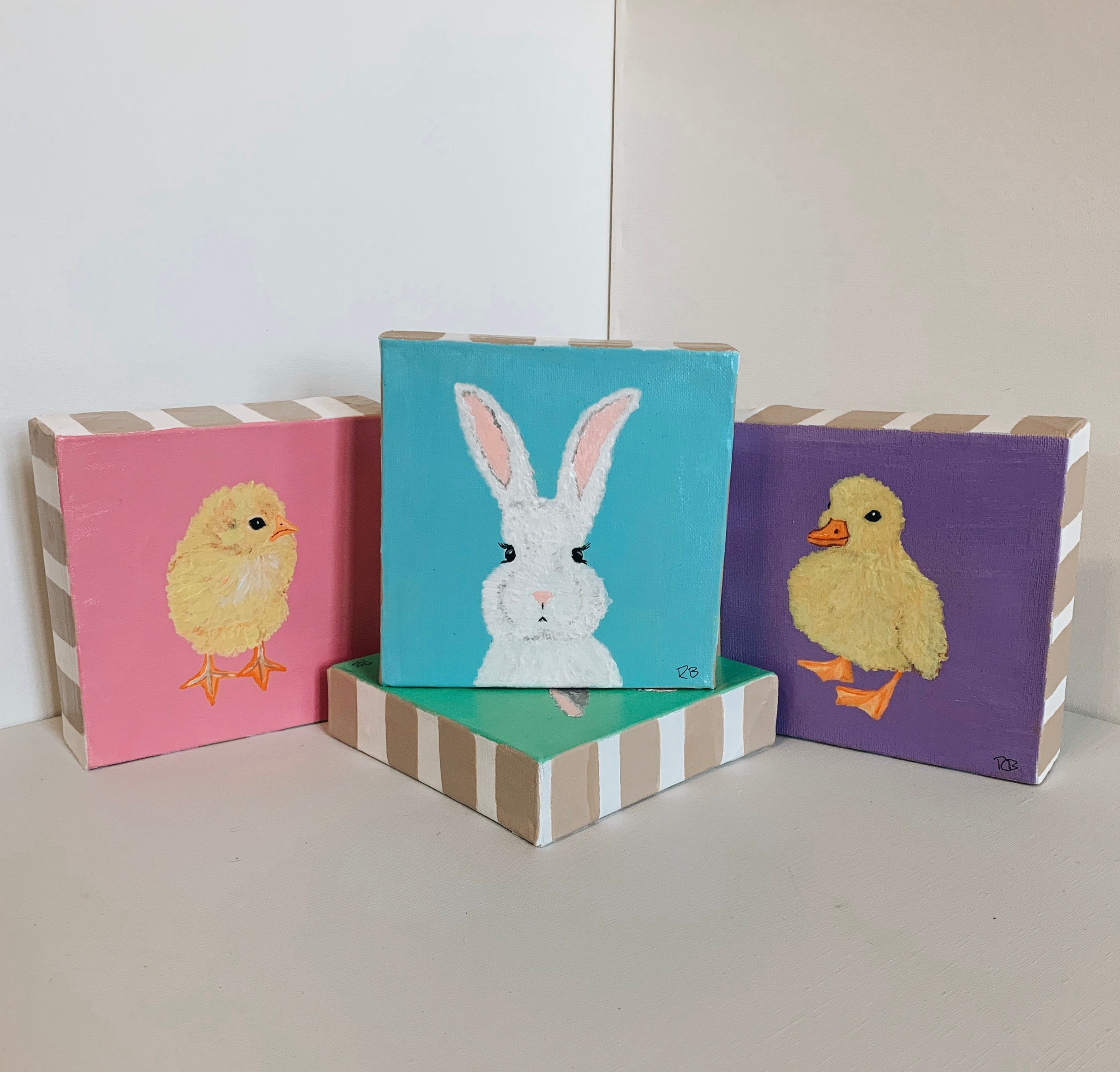 Mini Easter Paintings - Etsy