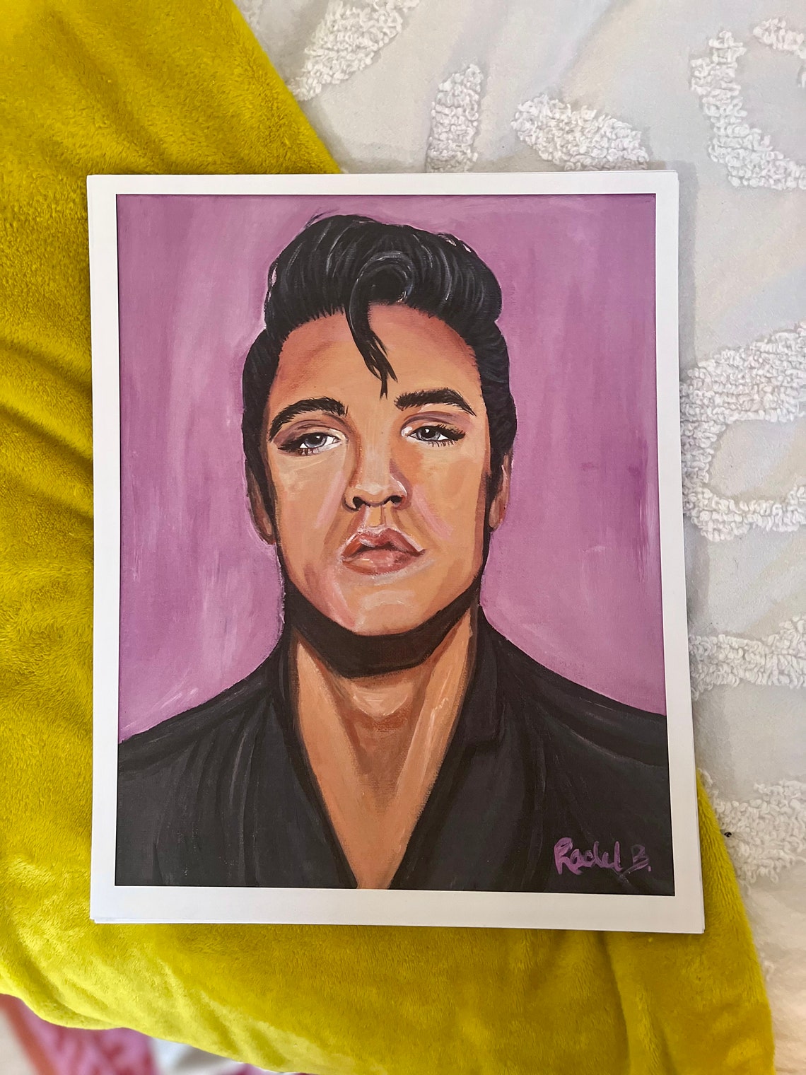 Pink Elvis Print - Etsy
