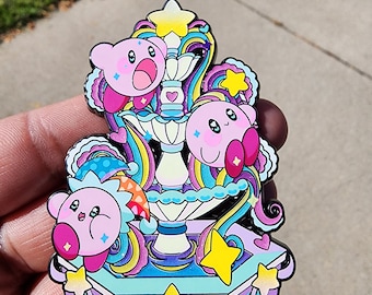 Cute Anime Kirby Funny Meme Cartoon Enamel Pin Alloy Brooch - Etsy