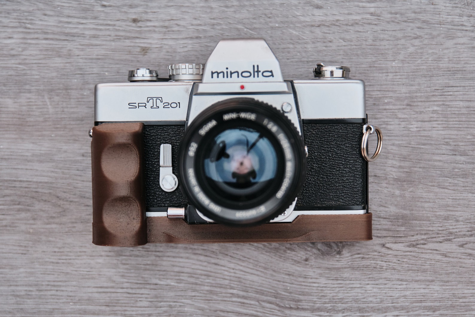 Wood Grip for Minolta SRT 201, 202, 200, 101, 100 Ect With Arca Swiss ...