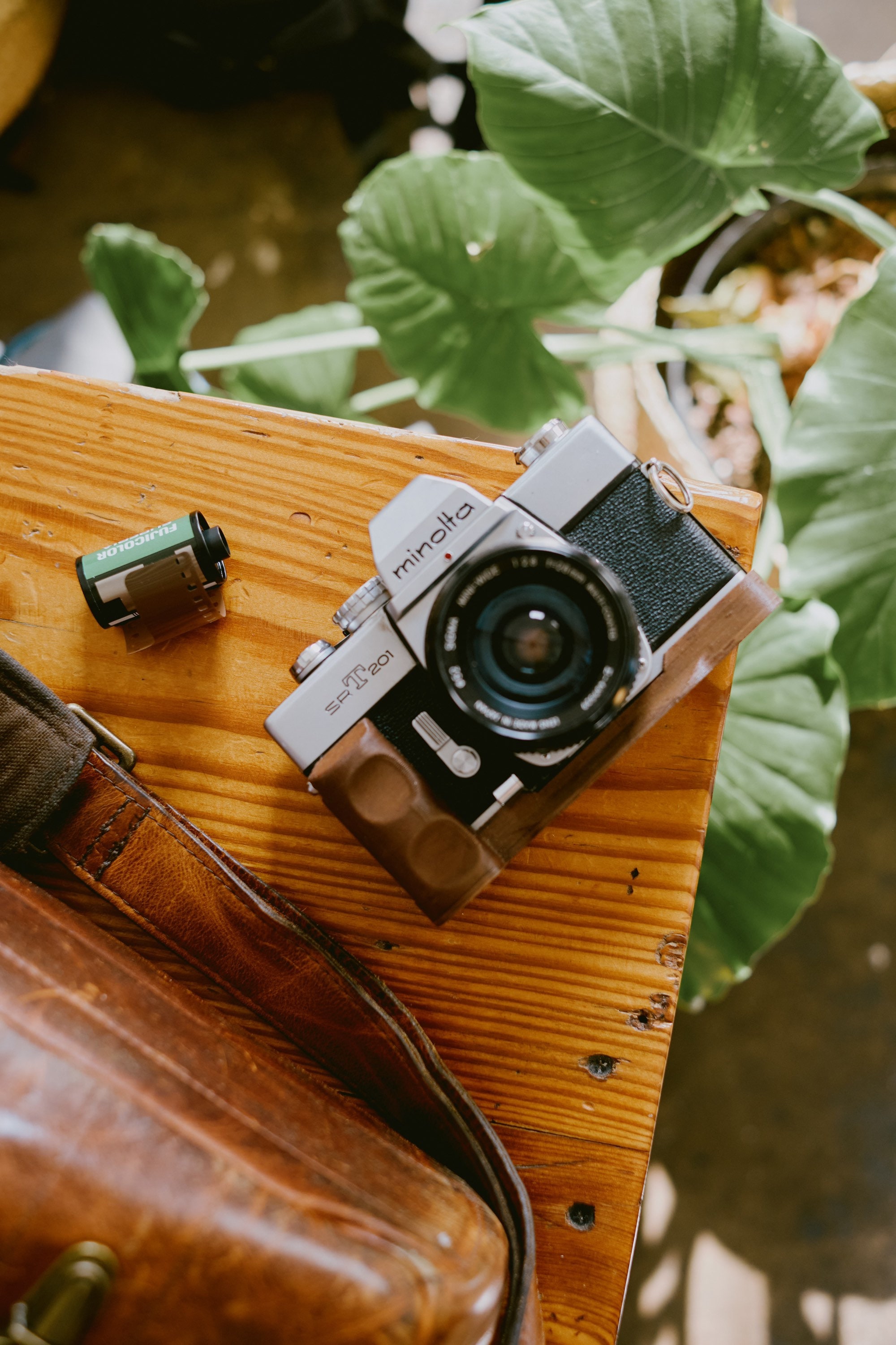 Wood Grip for Minolta SRT 201, 202, 200, 101, 100 Ect With Arca Swiss ...