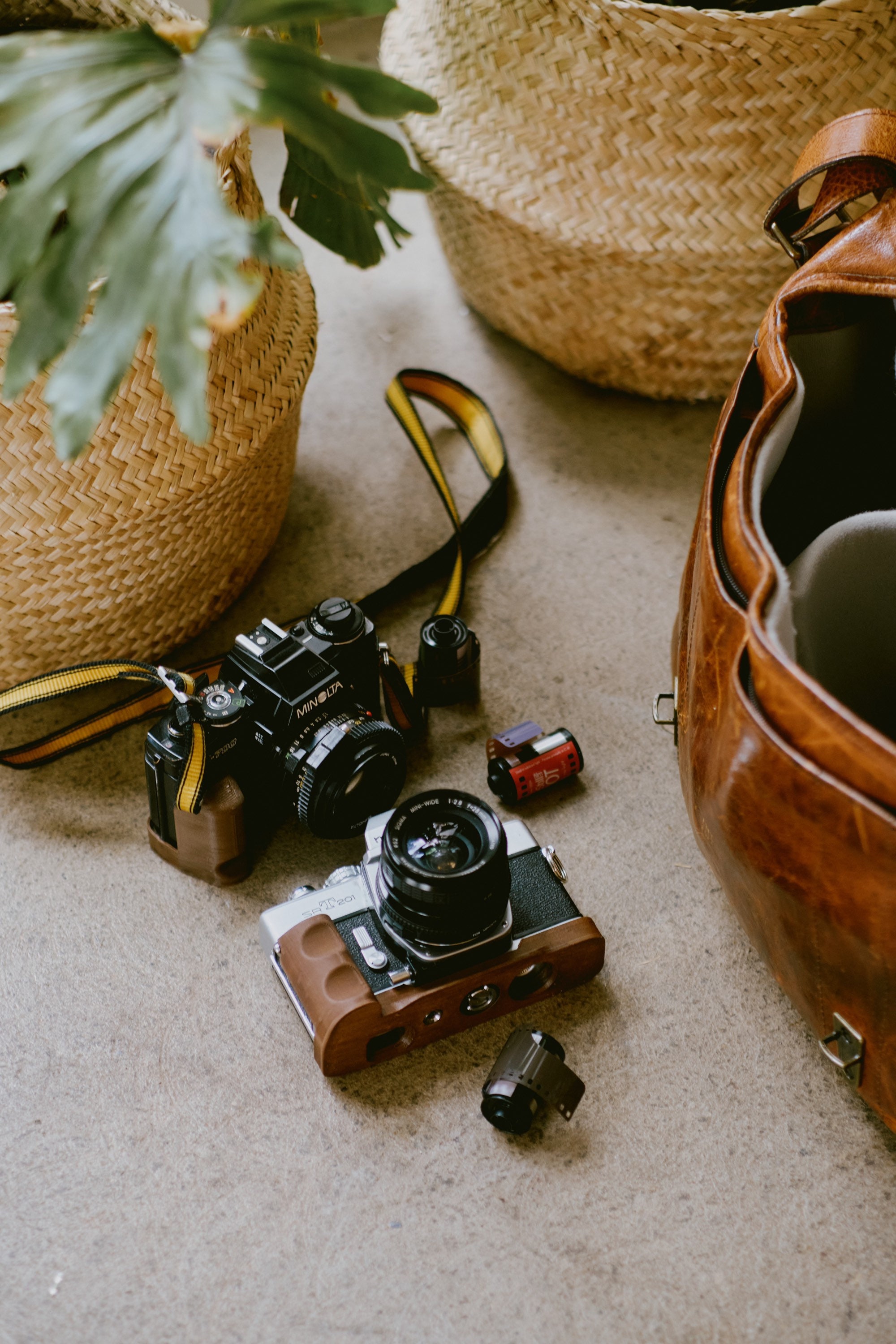 Wood Grip for Minolta SRT 201, 202, 200, 101, 100 Ect With Arca Swiss ...
