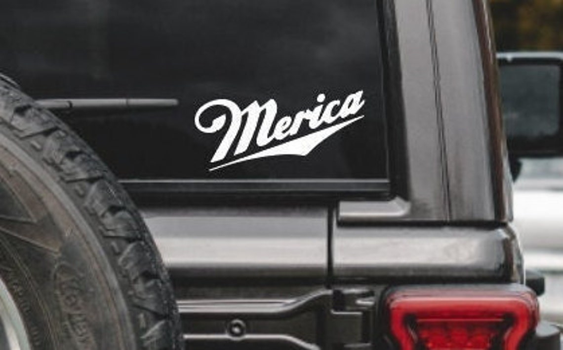 Merica' Sticker/decal - Etsy