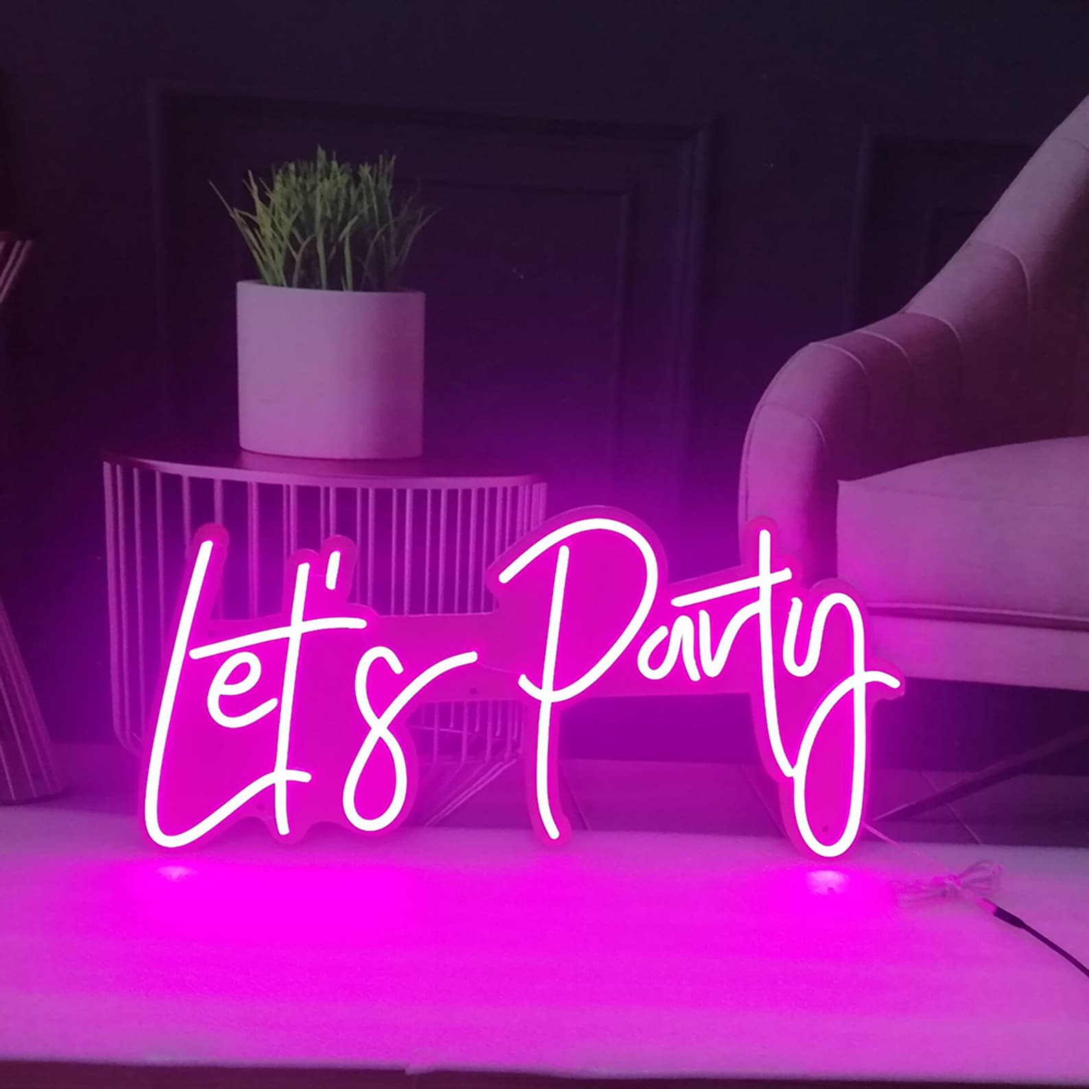 Let's Party Neon Sign Flex Led Neon Led signo | Etsy