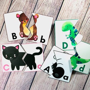 Alphabet Puzzle Cards | Printable A to Z Puzzle| Letter Recognition ...
