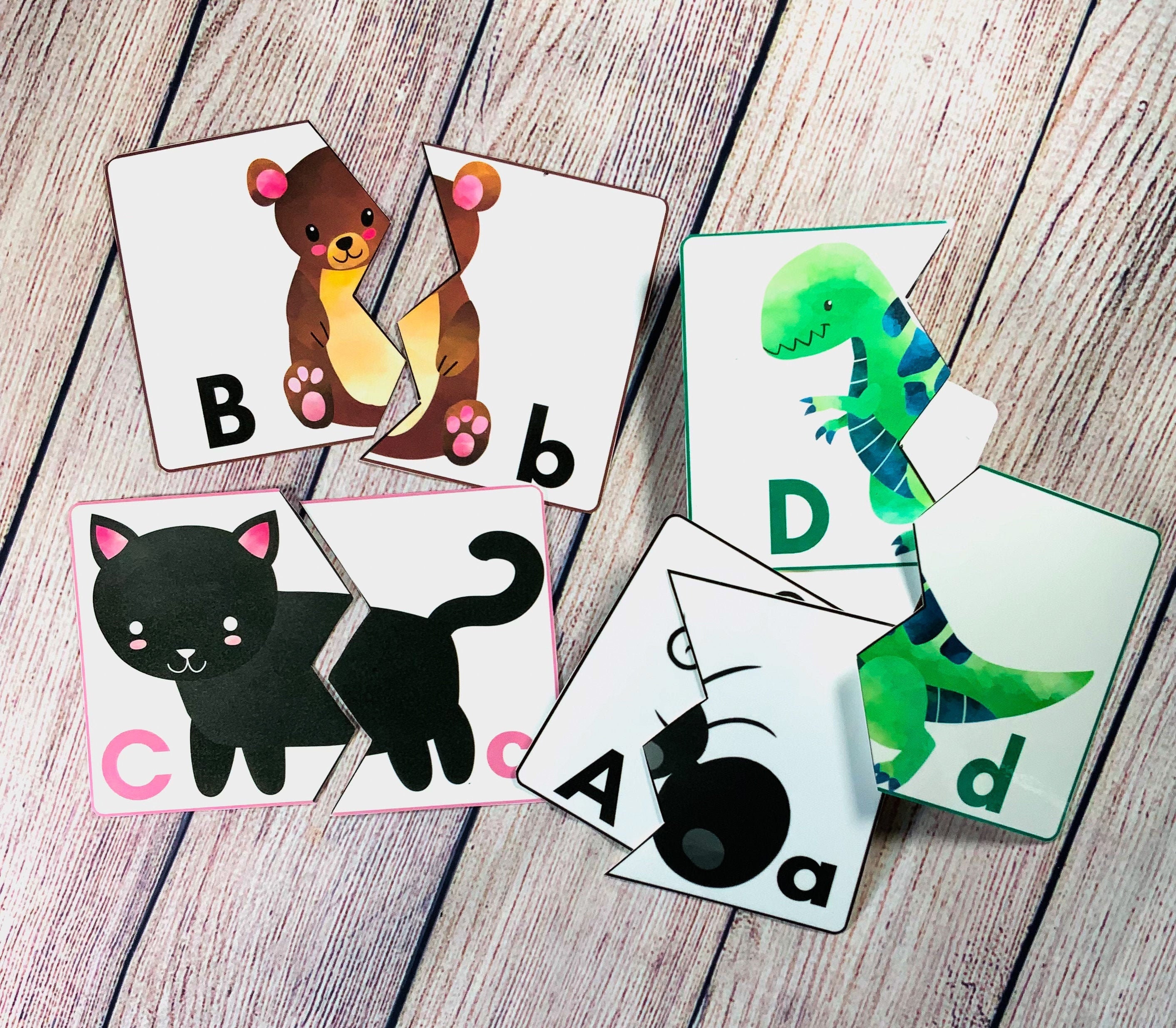 Alphabet Puzzle Cards | Printable A to Z Puzzle| Letter Recognition ...