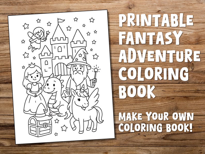Fairy Tale Coloring Pages for Kids – 25 Magical Printable Sheets ...