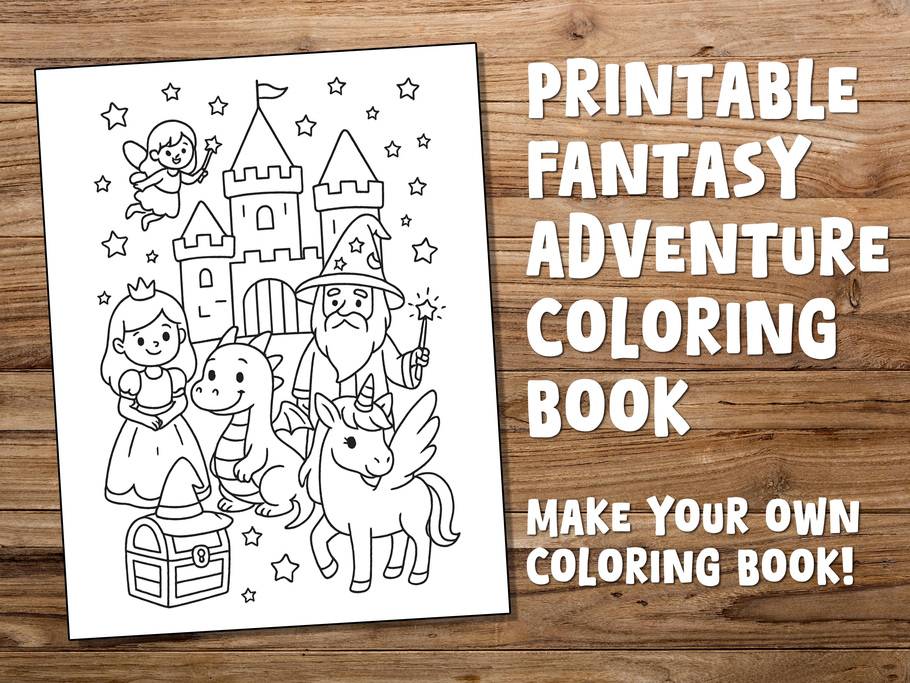 Fairy Tale Coloring Pages for Kids – 25 Magical Printable Sheets ...