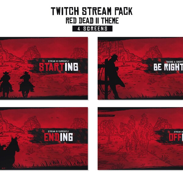 Red Dead Redemption Overlay - Etsy