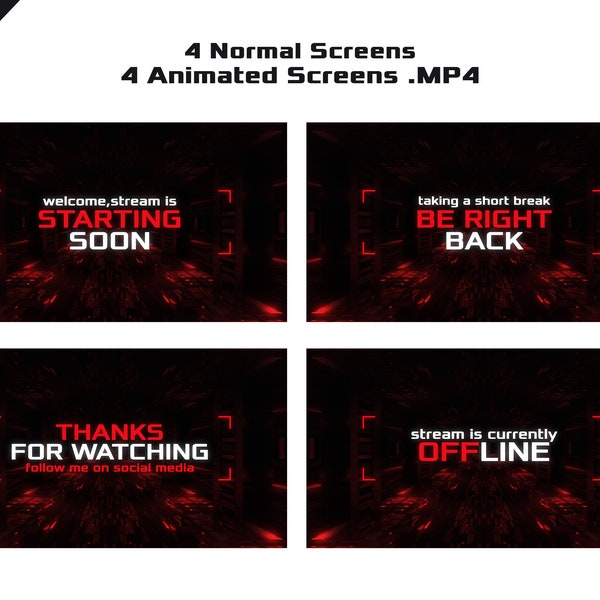 Twitch Intermission Screen Animated - Etsy