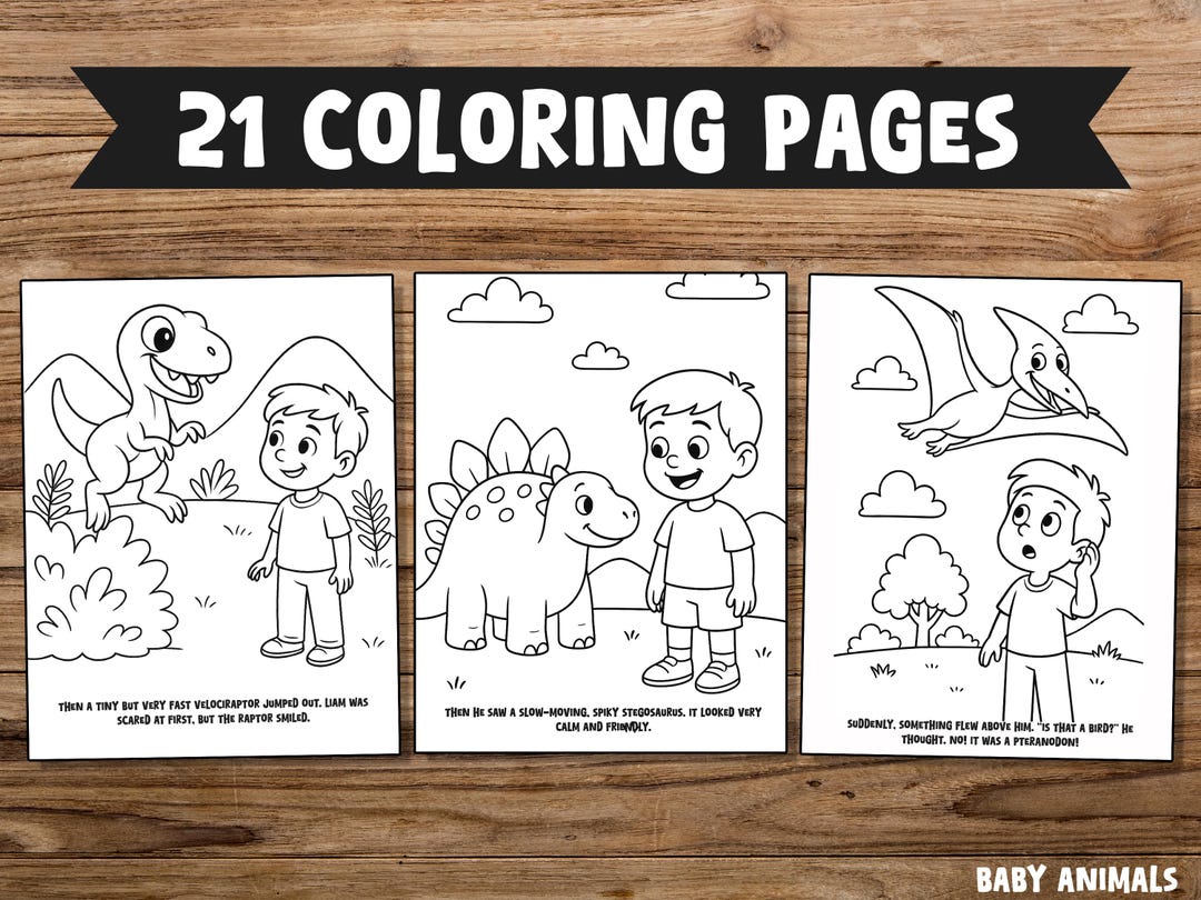 Coloring Book With a Story | 21 Coloring Pages | for Kids and Adults ...