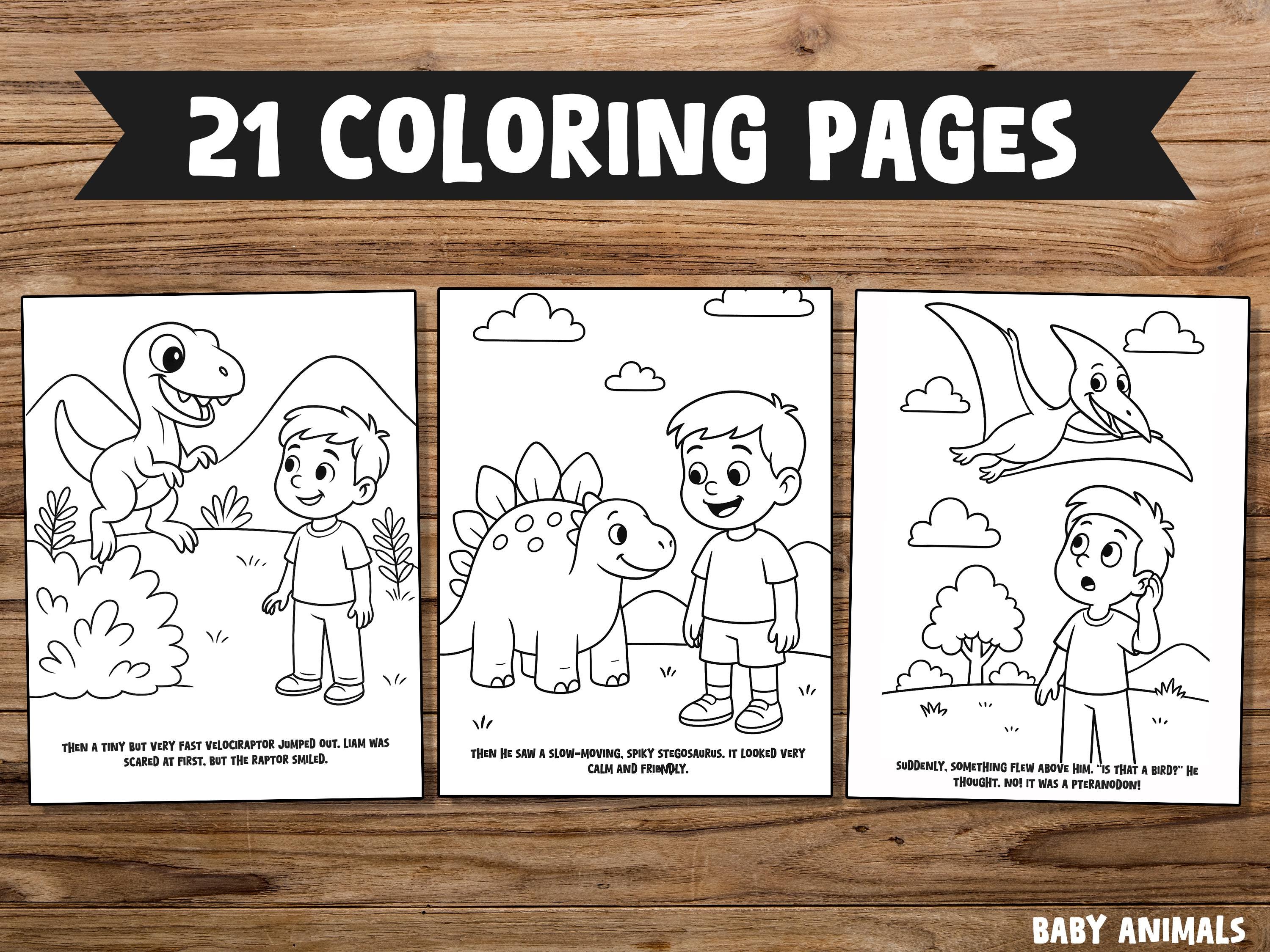 Coloring Book With a Story | 21 Coloring Pages | for Kids and Adults ...