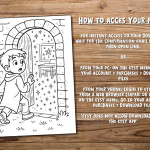 Magic School Coloring Book for Kids | 21 Fun Pages | Wizard Adventures ...