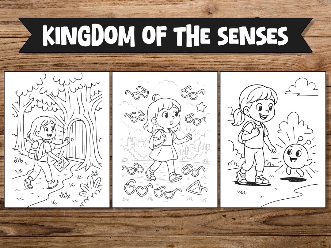 Zuzu in the Kingdom of the Senses – 20-page Printable Coloring Book for ...