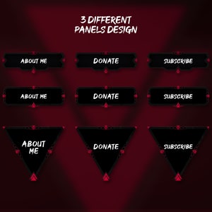 Animated Fiery Triangles Twitch Overlays Pack - Complete Stream Package ...