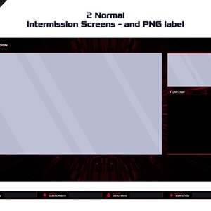 Twitch Overlay Package Energy of Red / Animated / Offline ...