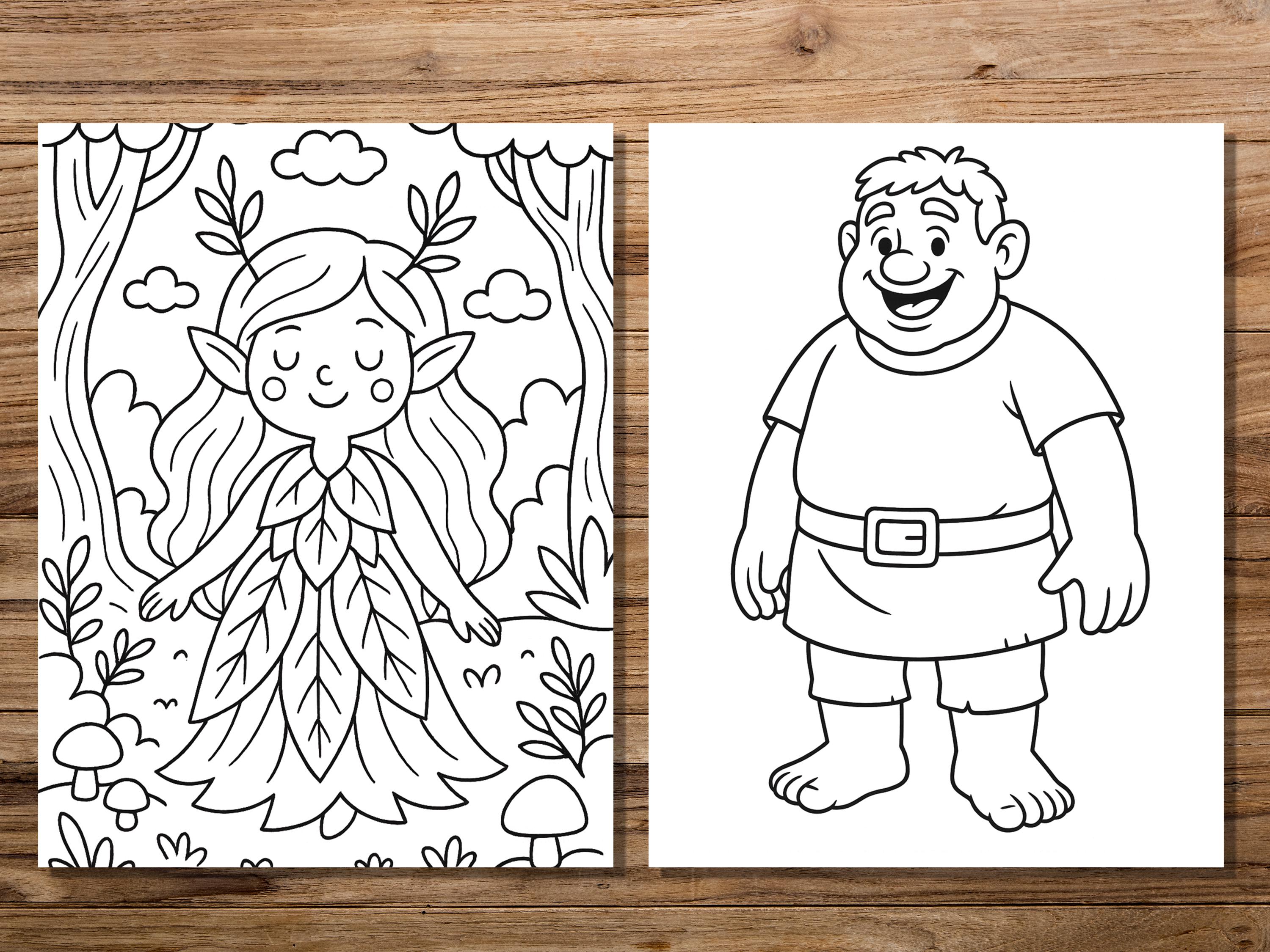 Fairy Tale Coloring Pages for Kids – 25 Magical Printable Sheets ...