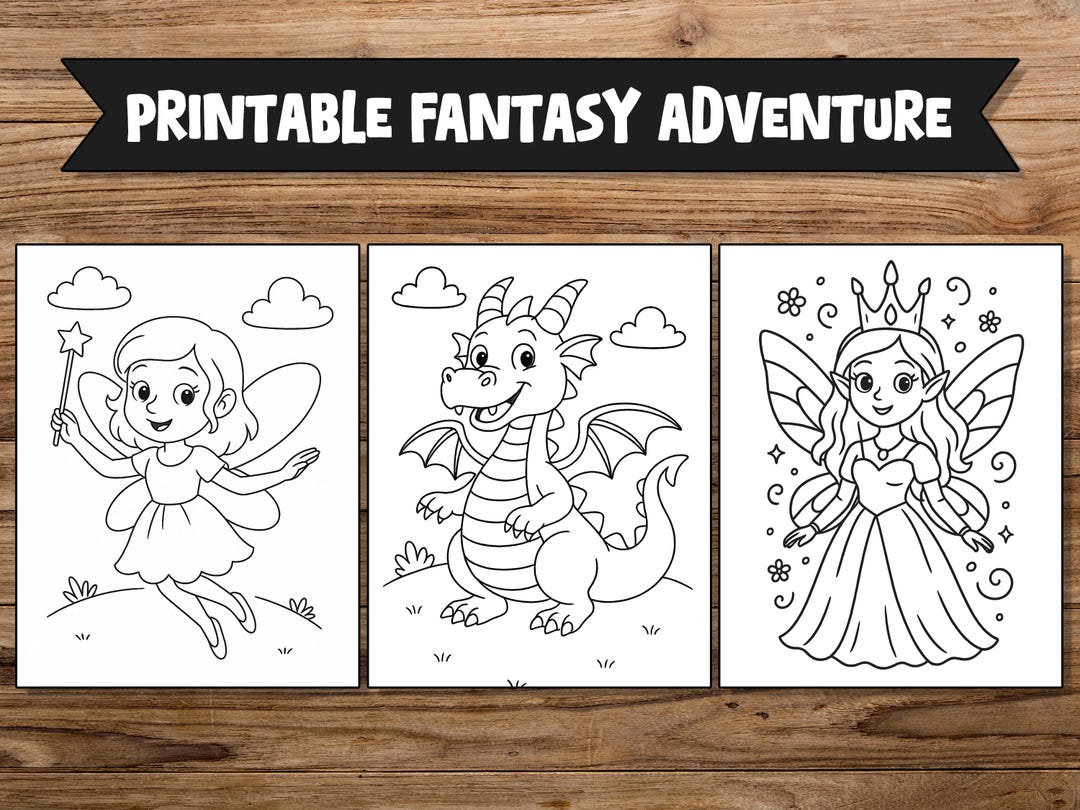 Fairy Tale Coloring Pages for Kids – 25 Magical Printable Sheets ...