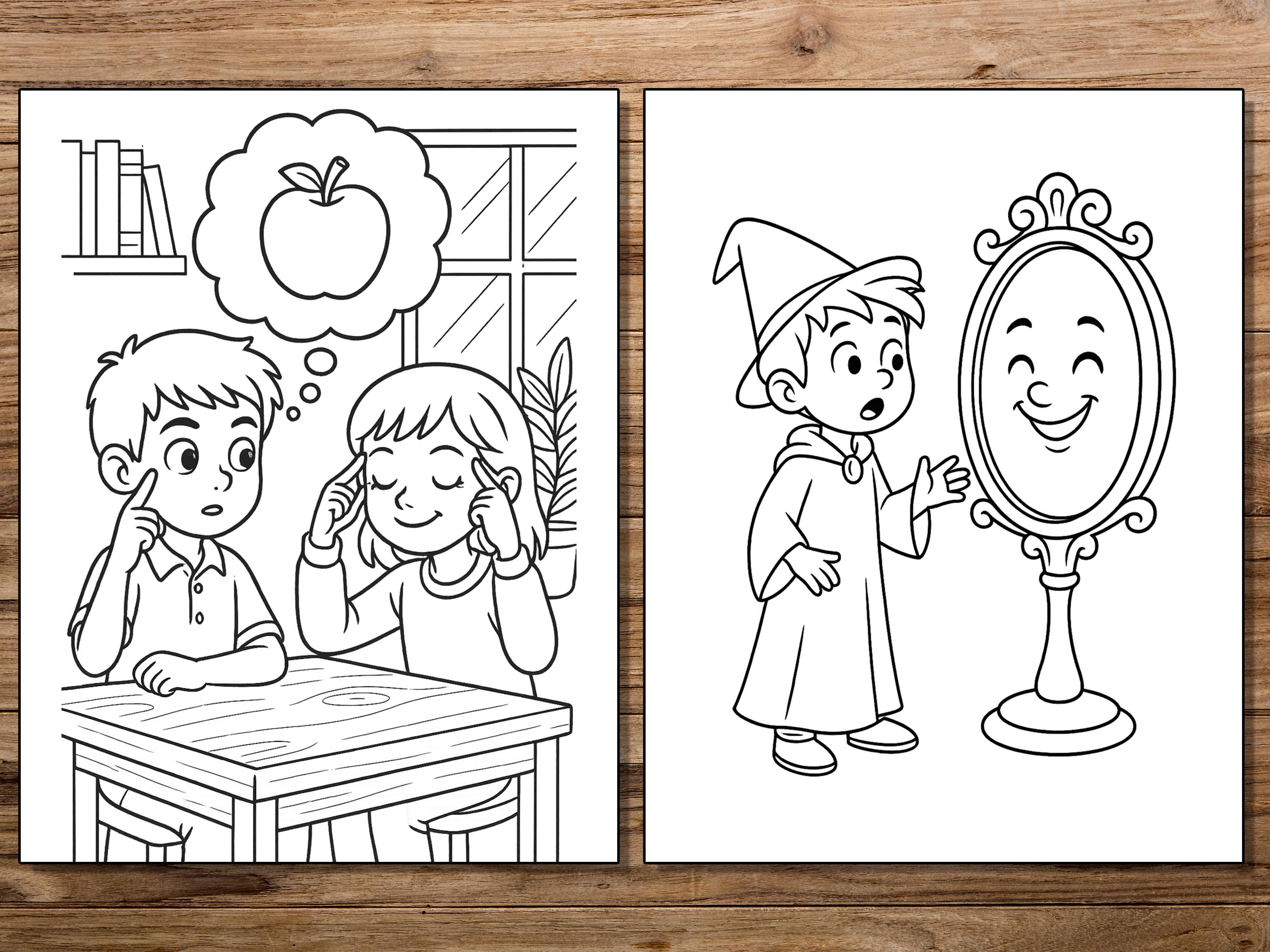 Magic School Coloring Book for Kids | 21 Fun Pages | Wizard Adventures ...