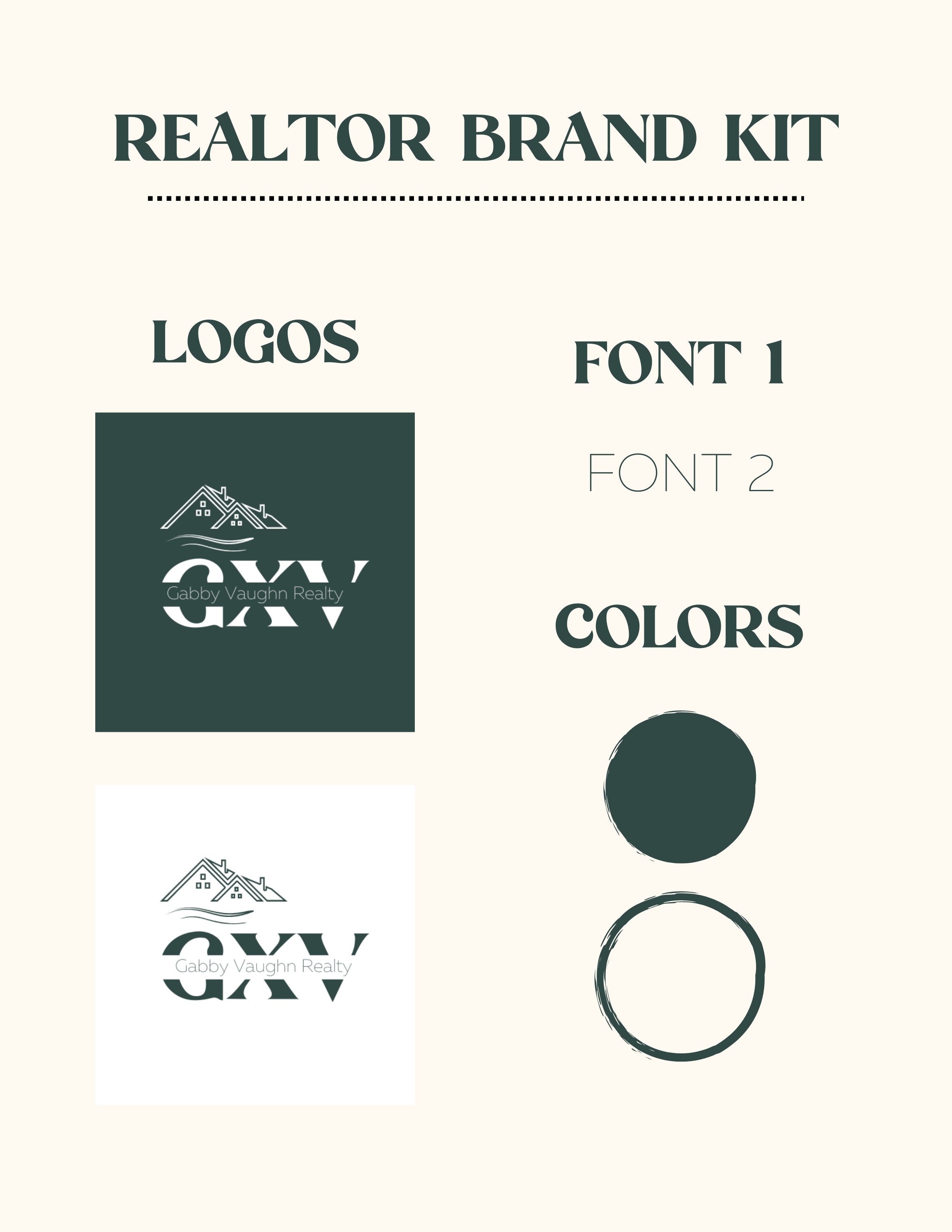 Realtor LOGO + Brand Kit + Business Cards + Thank You Cards - Etsy