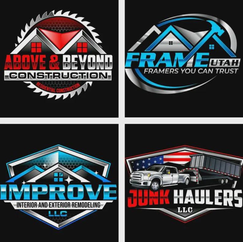 Custom Business Logo Design: Professional Logo for Trucking Trailer - Etsy
