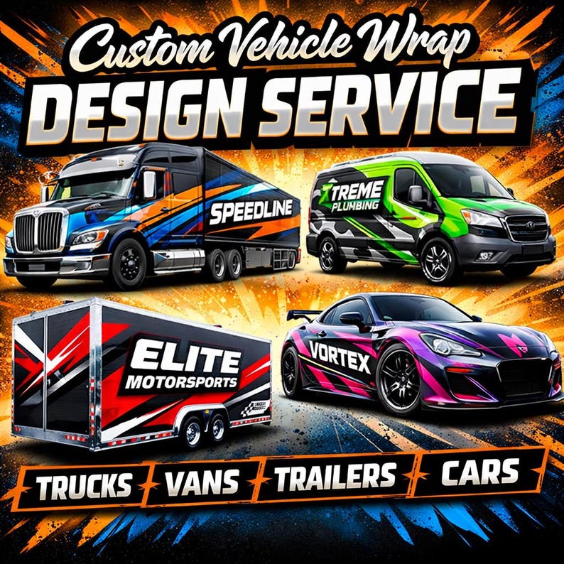 Custom Vehicle Wrap Design | Professional Branding Graphics (digital ...