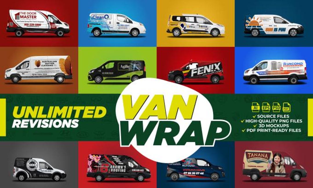 Custom Vehicle Wrap Design: Print-ready Graphics Service - Etsy