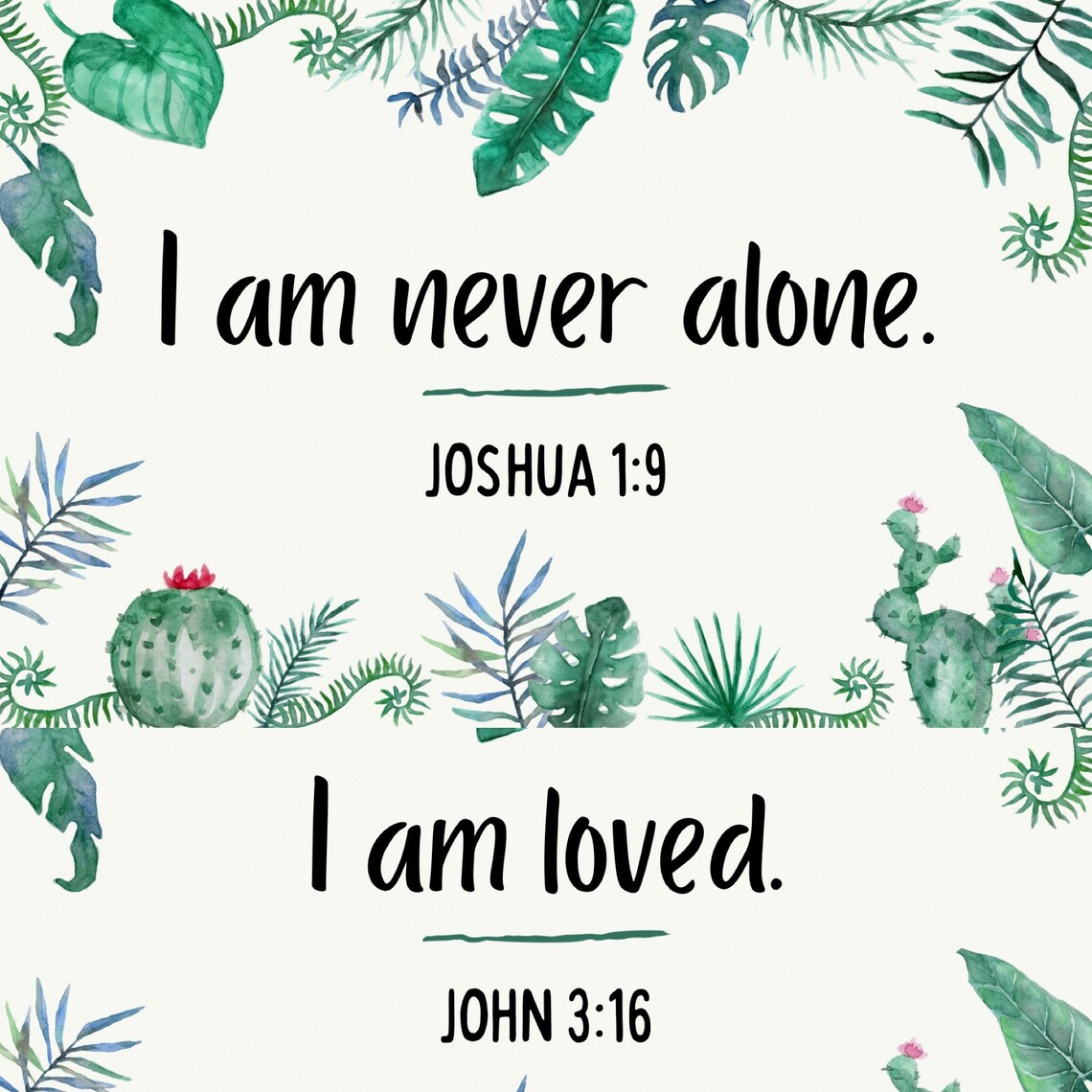 Printable Positive Christian Affirmation Cards, Positive Affirmations ...