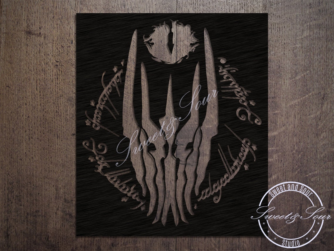 Sauron One Ring/ Lord of the Rings/ SVG/ DXF/ EPS/ Png/pdf/ - Etsy