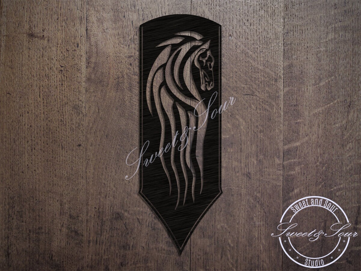 Rohan Banner/ Horse Lords/ Rohirrim/ Helms Deep/ SVG/ DXF/ EPS/ Png/pdf ...