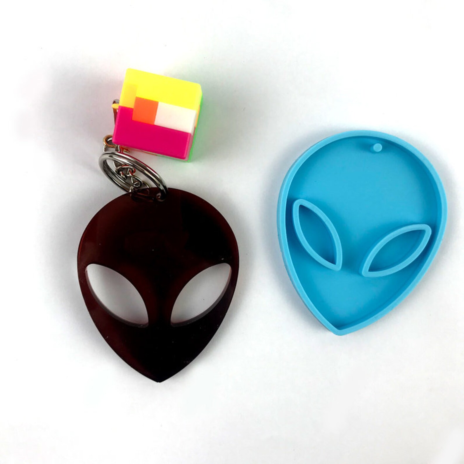 Shiny Alien Silicone Mold Alien Face Silicone Mold for Resin - Etsy