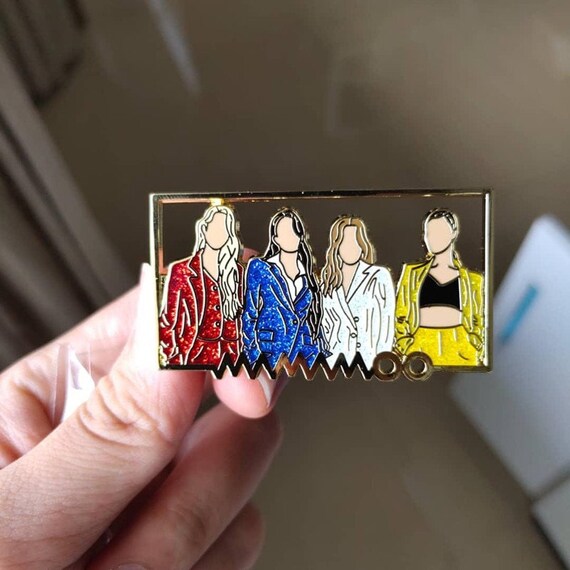 Kpop Merch MAMAMOO 7th Anniversary Goods Pack 2 Pins and 5 Stickers mamamoo pin mamamoo vinyl ...