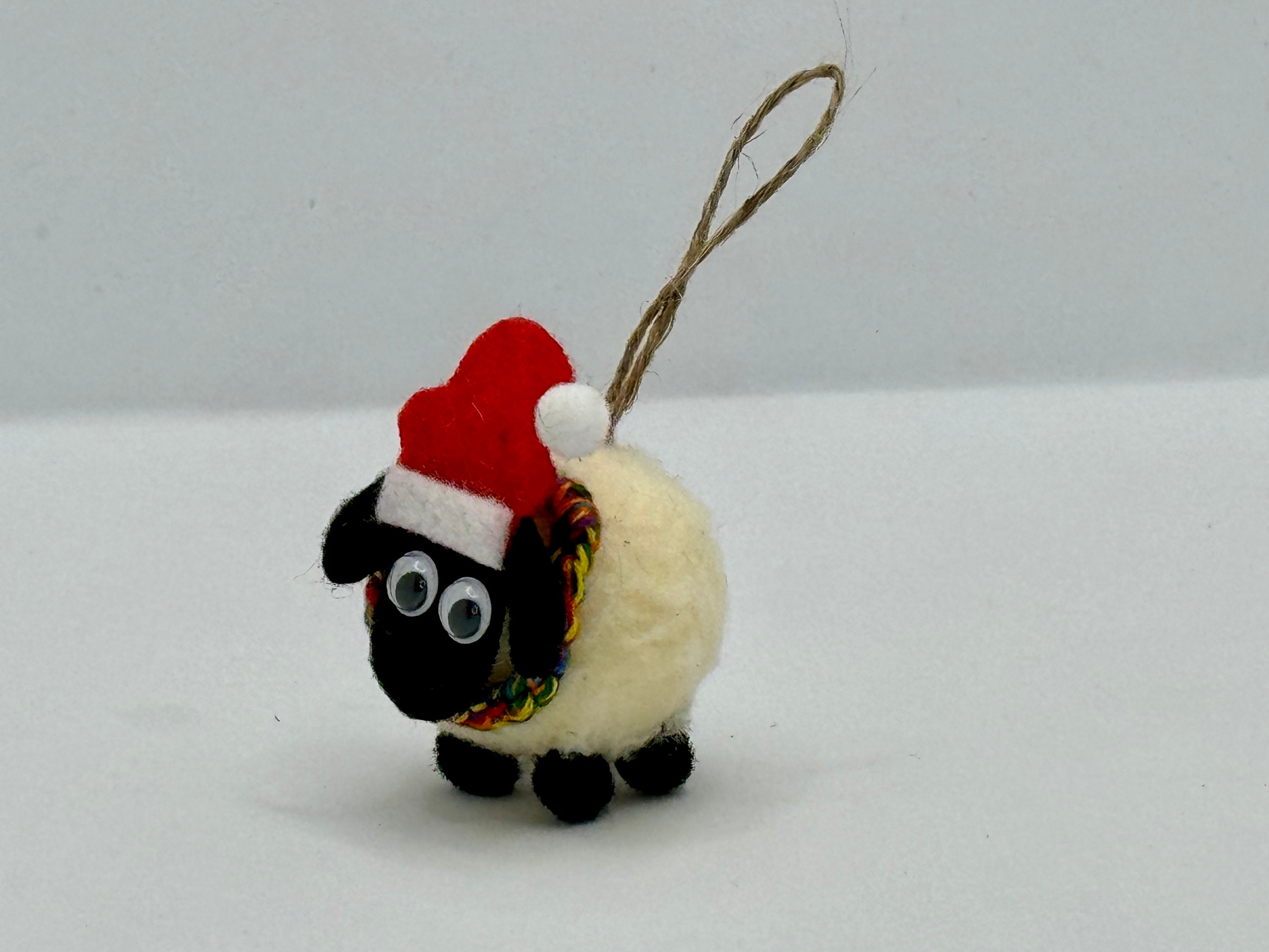 Festive Sheep Christmas Decoration - Etsy UK